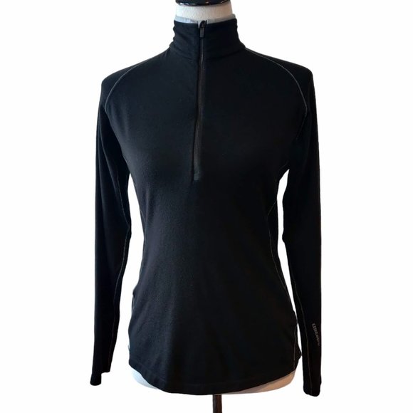 Icebreaker GT | Tops | Icebreaker Gt Women M Black 4 Zip Merino Wool ...